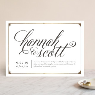 Fanciful Names Foil-Pressed Wedding Invitations... | Minted