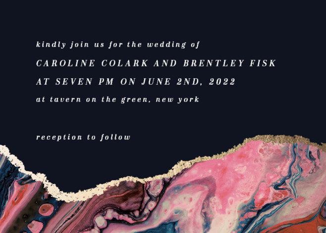moonstone Foil-Pressed Wedding Invitations by Lori Wemple | Minted