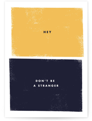 stranger Individual Just Because Greeting Cards by Sumak Studio | Minted