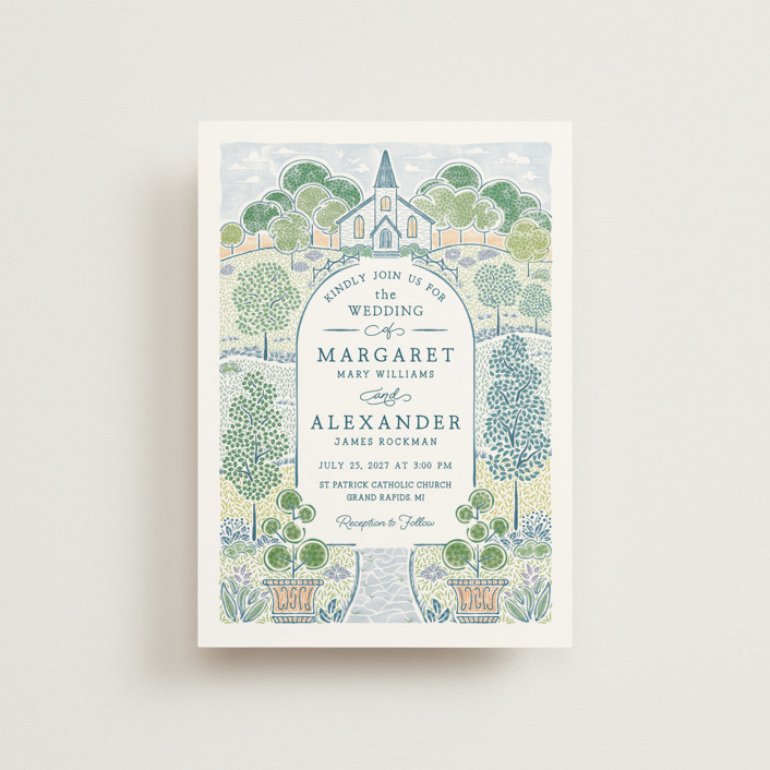 Going to the Chapel Petite Wedding Invitations by Paper Sun Studio | Minted