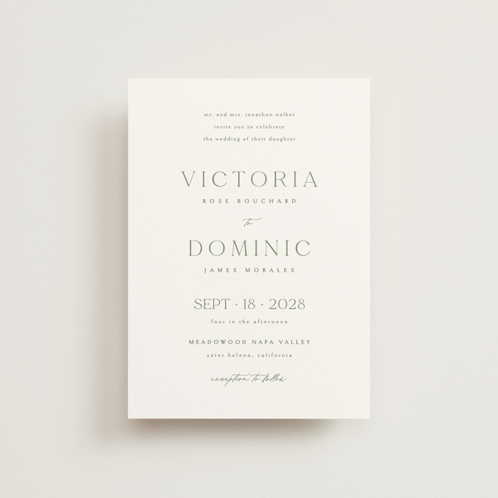 Victoria Petite Wedding Invitations by Kelly Schmidt | Minted