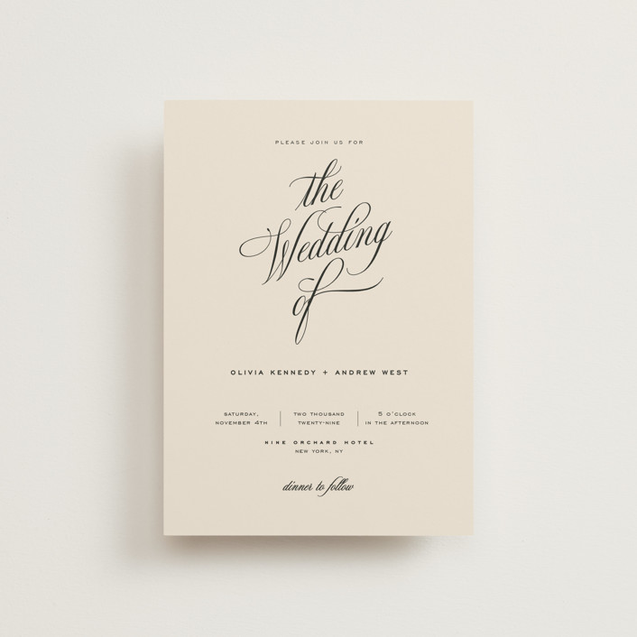 Modern Romance Petite Wedding Invitations by Eric Clegg | Minted