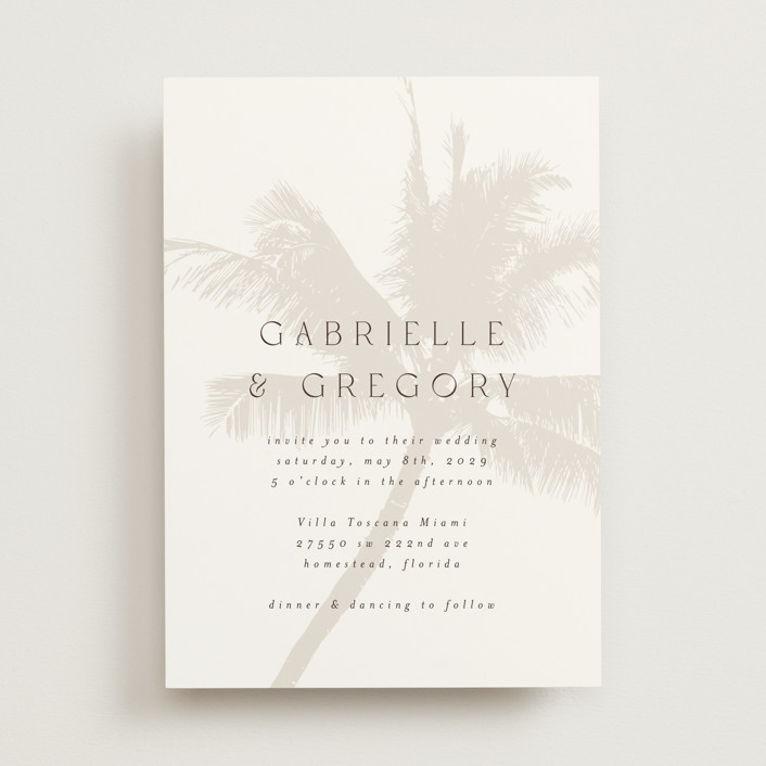 Palm Wedding Invitations by AK Graphics | Minted