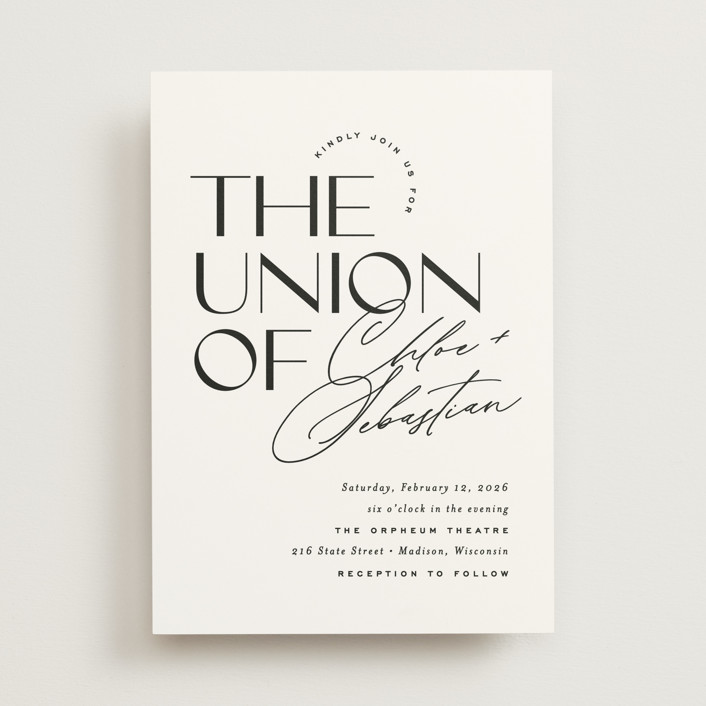 Union Stack Wedding Invitations by Jessica Corliss | Minted