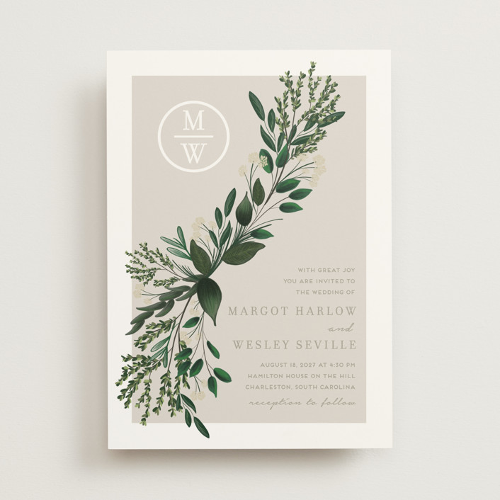 Watermark Wedding Invitations by Kaydi Bishop | Minted