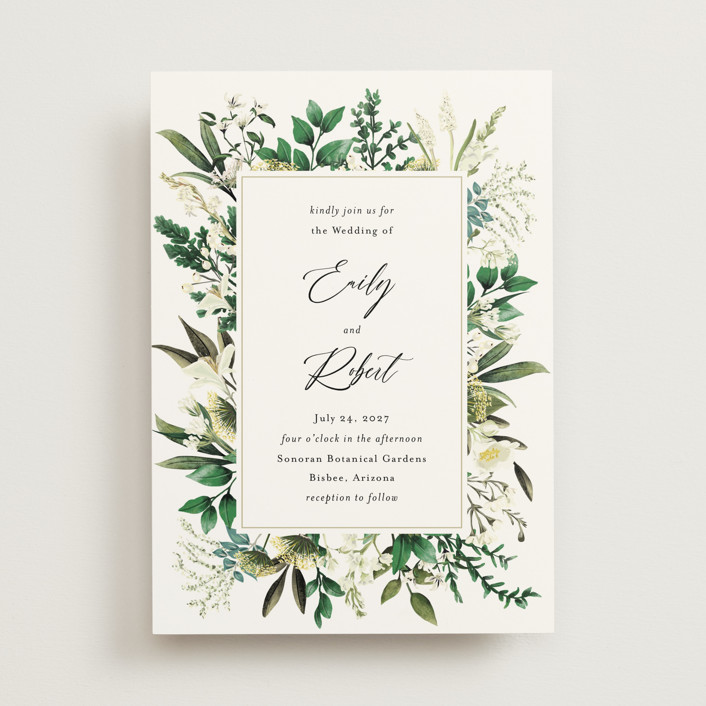 Fresh Classic Wedding Invitations by Susan Moyal | Minted