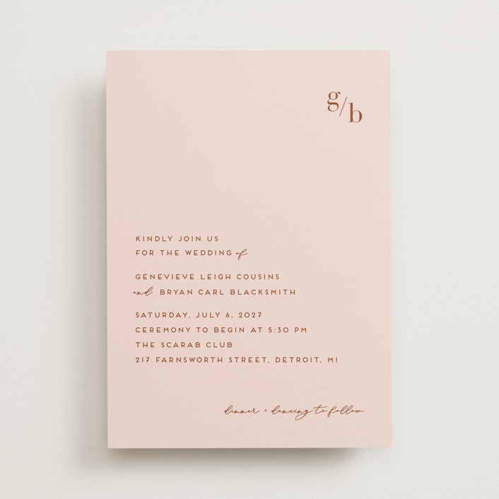 Mod Initials Wedding Invitations by Genna Blackburn | Minted