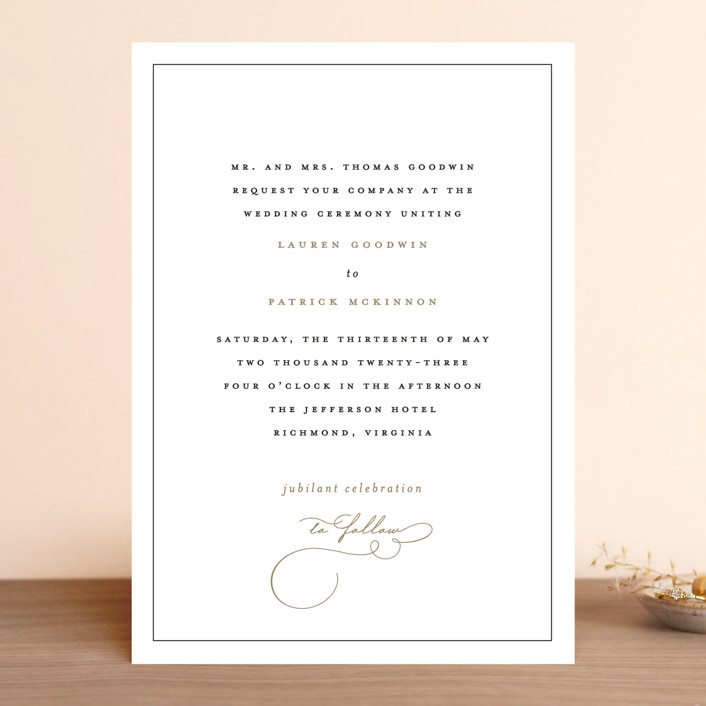 Finale Wedding Invitations by Kimberly FitzSimons | Minted