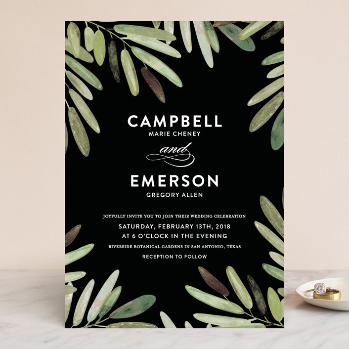 Parting Branches Wedding Invitations by Haley Warner | Minted