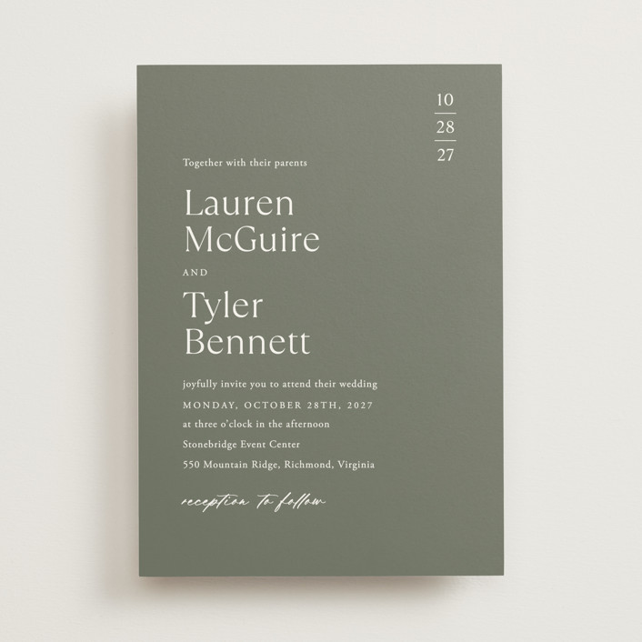 Modern Bookmark Wedding Invitations by Jill Means | Minted