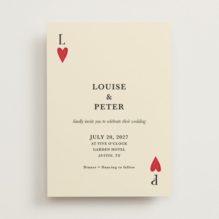 Red Hearts Wedding Invitations by Helena Vitto | Minted