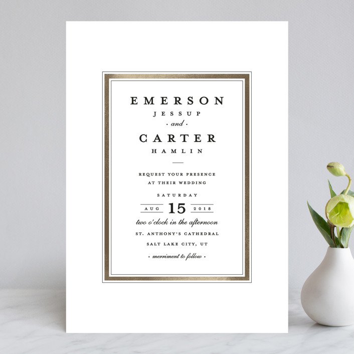 Classic Label Wedding Invitations by Stacey Meacham | Minted