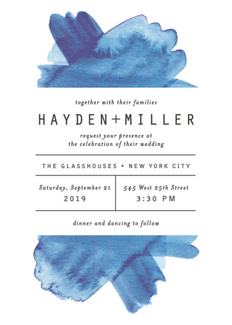 Modern Water Wedding Invitations by Olivia Raufman | Minted
