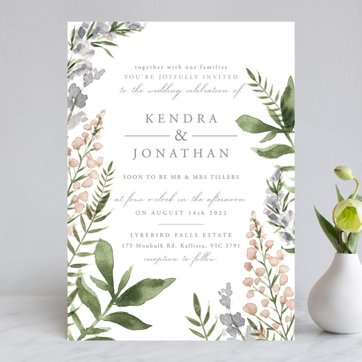Spring Wildflowers Wedding Invitations by Christie Elise | Minted