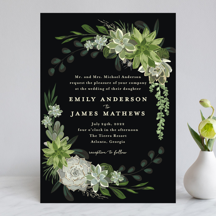 Agave & Greens Wedding Invitations by Susan Moyal | Minted
