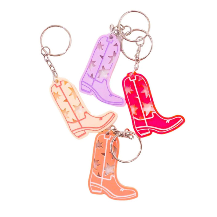 Cowgirl Boot Keychain Key Chain by Haven Print Co. | Minted