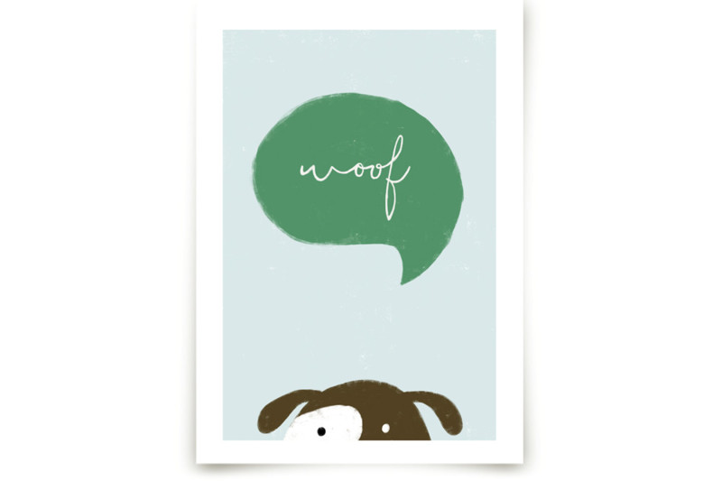Woof Children's Art Prints by Pixel and Hank | Minted