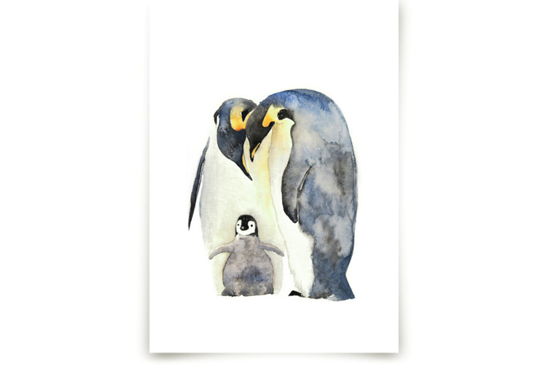For the Love of Penguins Children's Art Prints by Amy Ngo | Minted