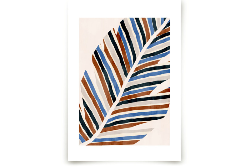 Abstract Palm Leaf Children's Art Prints by Iveta Angelova | Minted