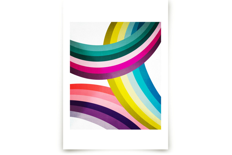 Rainbow Waves Children's Art Prints by Jen Florentine | Minted