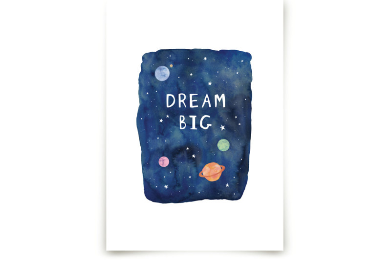 Galactic Inspiration II Children's Art Prints by Creo Study | Minted