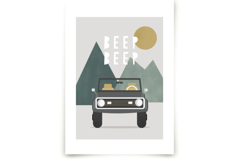 Beep Beep Children's Art Prints by Christie Garcia | Minted