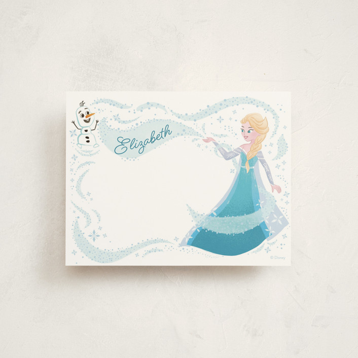 Disney Frozen Snow Sparkles Children's Stationery by curiouszhi | Minted