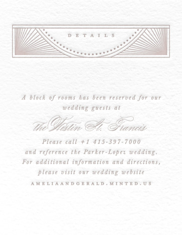 Geo Chic Letterpress Directions Cards by Creo Study | Minted