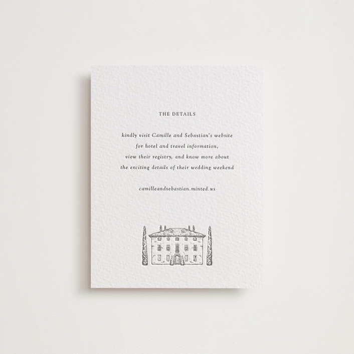 Italian Countryside Letterpress Direction Cards by Melinda Denison | Minted