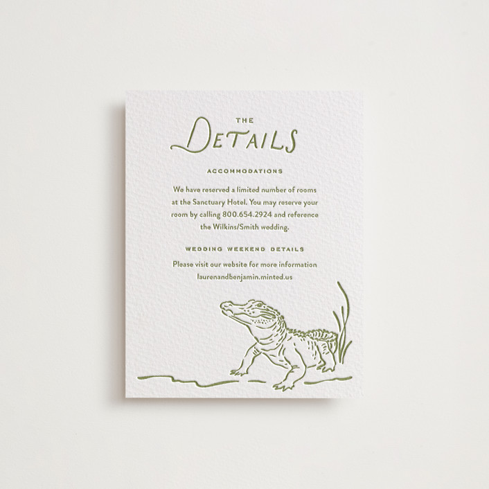Marshland Letterpress Direction Cards by Oscar and Emma - Karly Depew ...