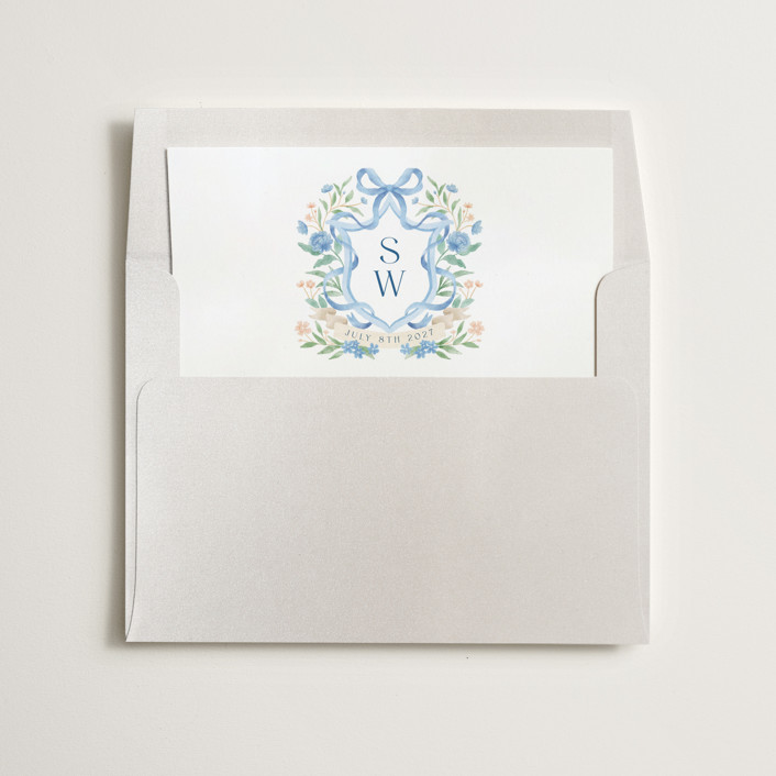 Atlanta Crest (add-on) Slip-In Envelope Liners by Elly | Minted