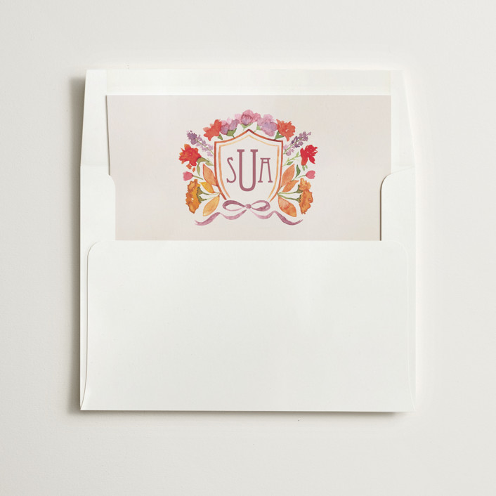 Crest Fall Slip-In Envelope Liners by Pink House Press | Minted