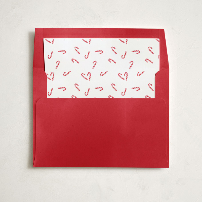 Cutie Candy Canes Slip-In Envelope Liners by Lauren Chism | Minted