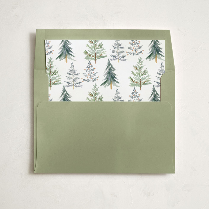 Christmas Arboretum Slip-In Envelope Liners by Petra Kern | Minted
