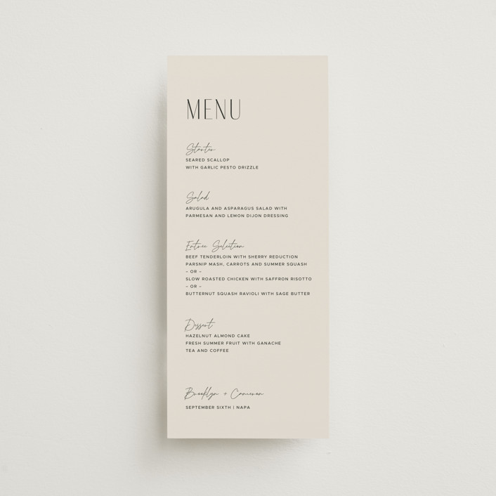 Arabilla Overlap Long Menus by Kelly Schmidt | Minted