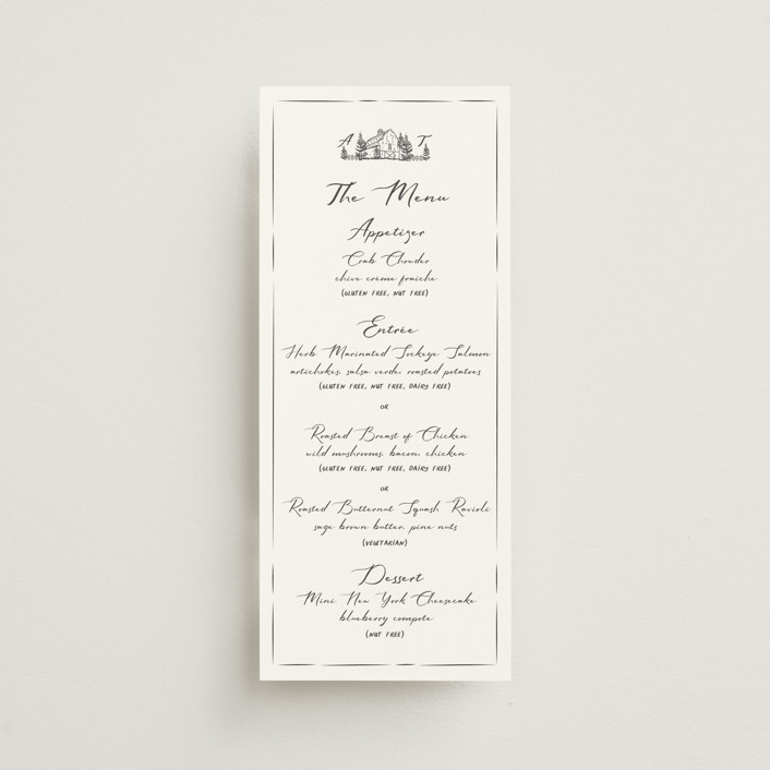 Southern Soul Long Menus by Sherley Ferreira | Minted