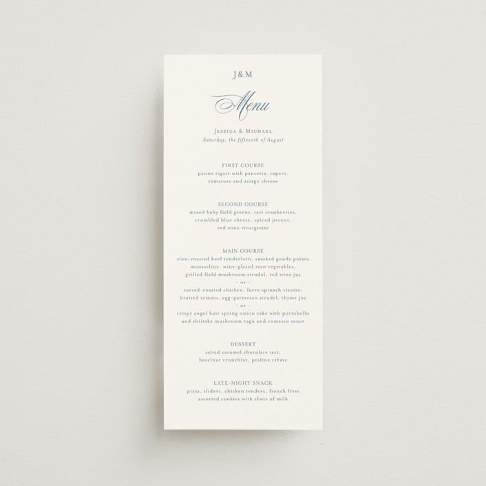 Empire Long Menus by Jennifer Postorino | Minted