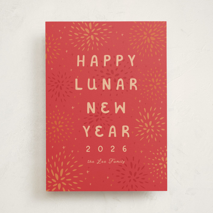 Lunar Fireworks Lunar New Year Cards by Ani Somi | Minted