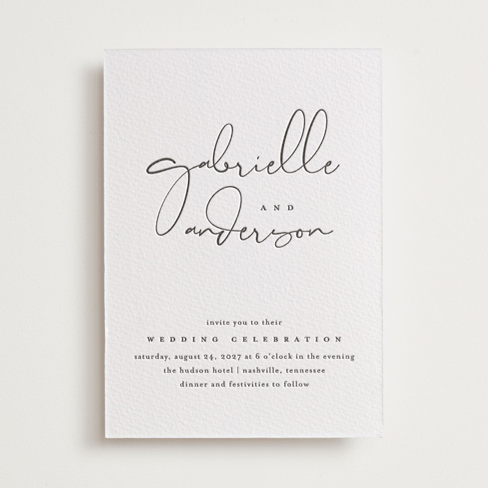 Signed and Sealed Letterpress Wedding Invitations by Jessica Williams ...