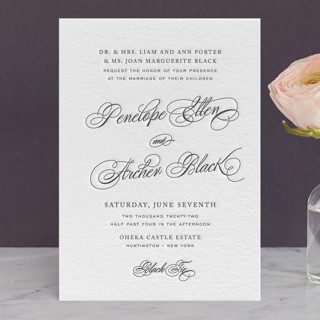Manhattan Letterpress Wedding Invitations by Desig... | Minted
