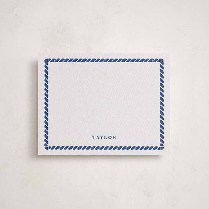 Rope Border Personalized Stationery by mo kelley | Minted