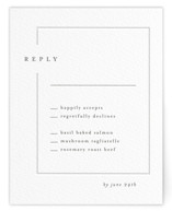 Clean and Modern Letterpress Wedding Invitations by Kelly Schmidt | Minted