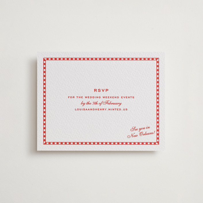Larkin Letterpress RSVP Online Enclosure Cards by Megan Davis | Minted