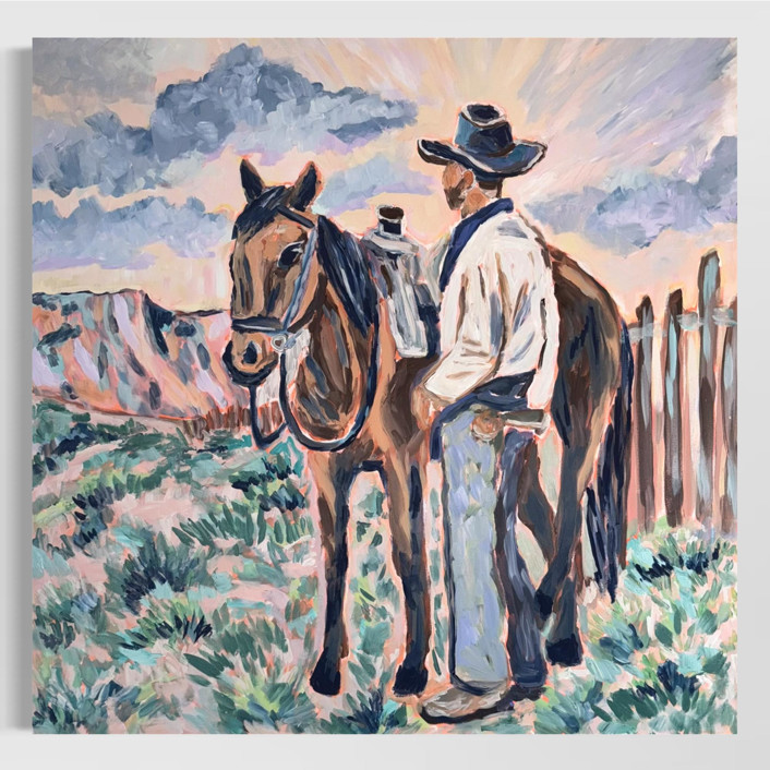 "High Horse" – 36x36 – Original Painting Original Painting by Sarah ...