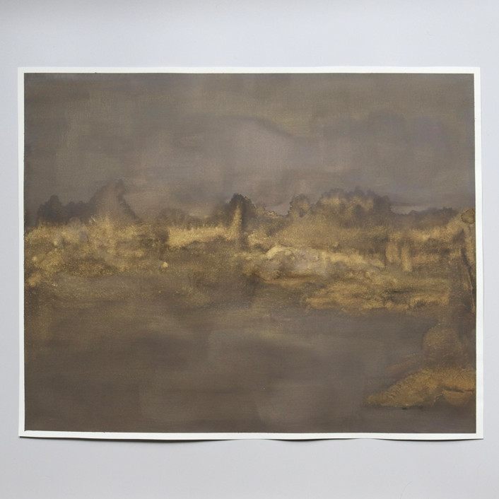 Gold Boreal Forest Original Art by Renee Anne Bouffard-McManus | Minted