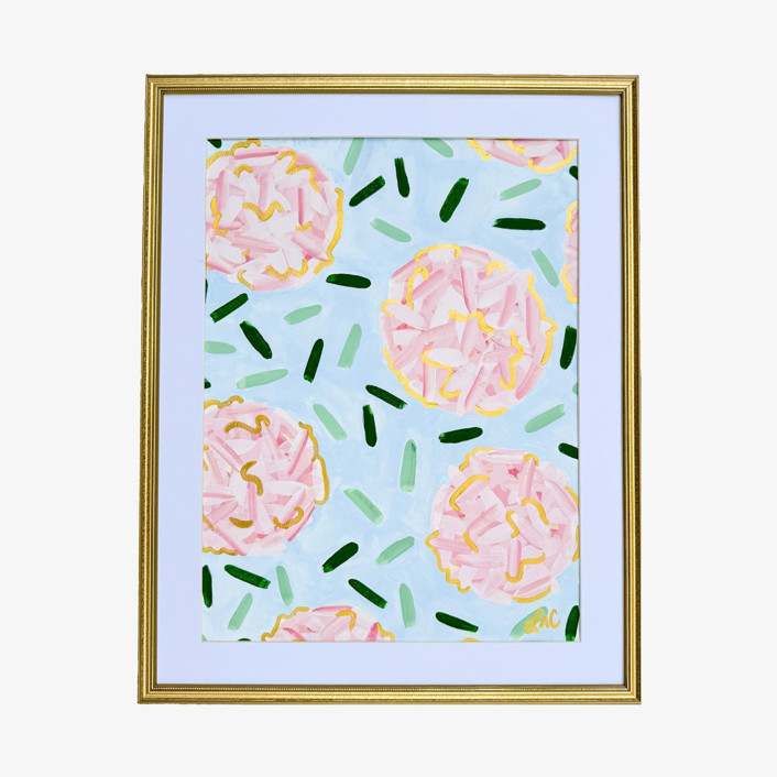 Golden Hydrangea [Blu & Pink II] Original Painting by Liesel Anne | Minted