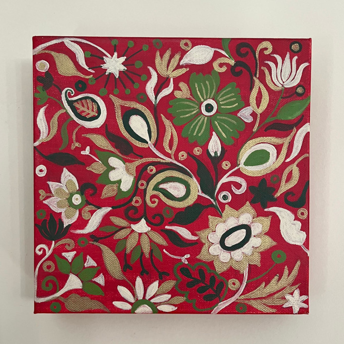 Jade Poppy Original Painting by Devika Keskar | Minted