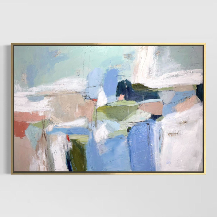 Leaning In (60x40) - Unframed Original Painting Original Painting by ...