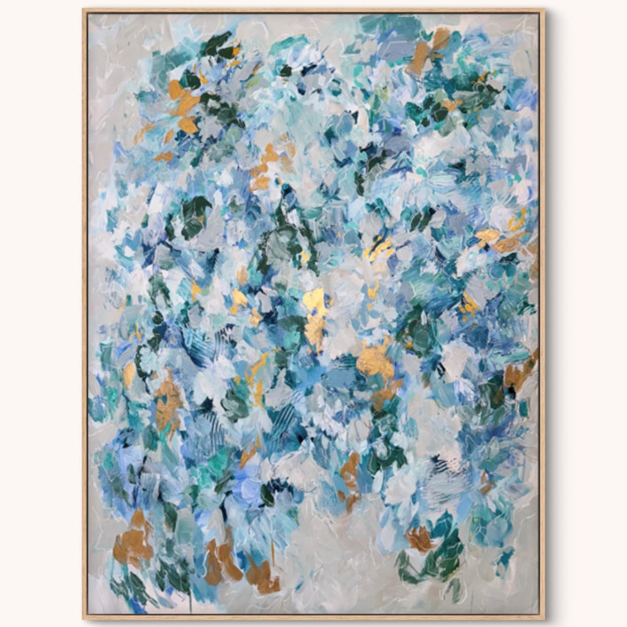 “Here in the Still” – Original Abstract Acrylic Painting (36” X 48 ...