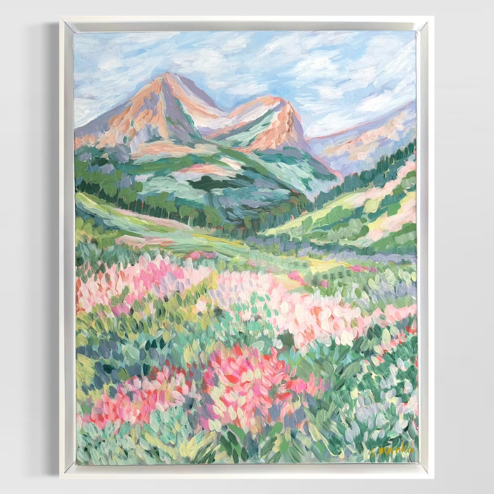 "Where the Wildflowers Lead" - 20x16 - Framed Original Painting ...